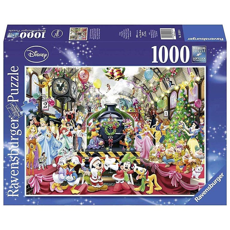 Ravensburger puzzle (slagalice) - 1000 pcs Diznijev Božićni voz RA19553