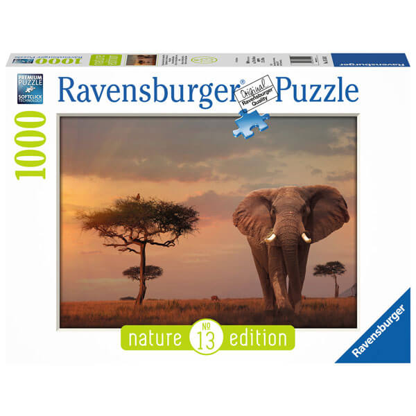 Ravensburger puzzle (slagalice) - 1000 pcs Nature Elefant in Masai Mara 1000pcs RA15159