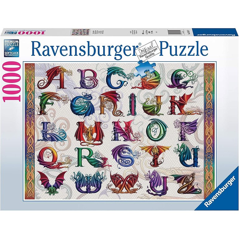 Ravensburger puzzle (slagalice) - 1000pcs Abeceda RA16814