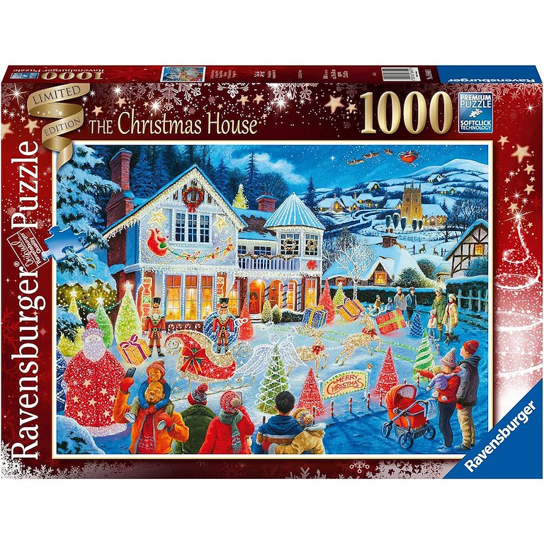 Ravensburger puzzle (slagalice) - 1000pcs Christmas House RA16849