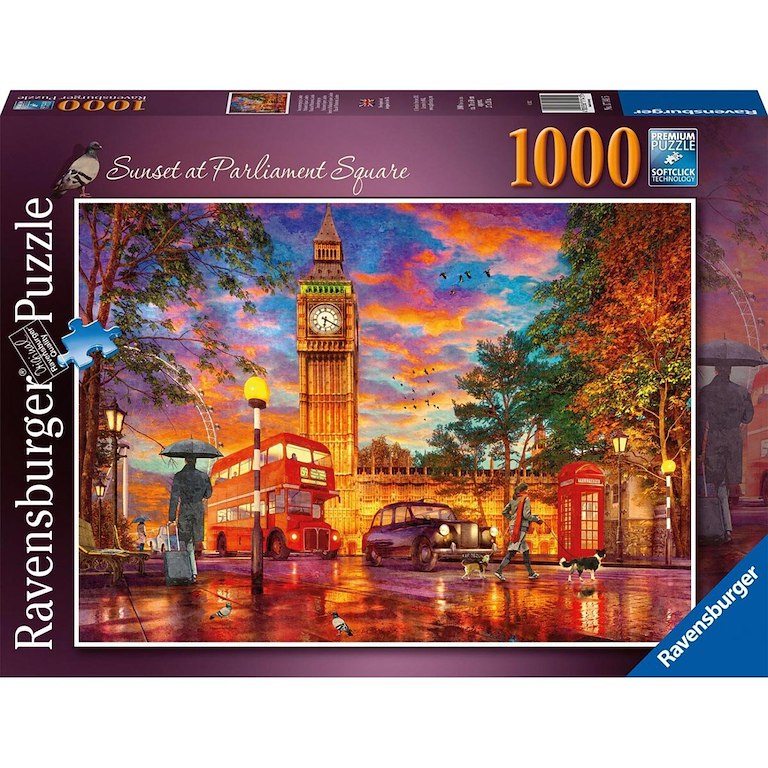 Ravensburger puzzle (slagalice) - 1000pcs London- zalazak sunca RA17141