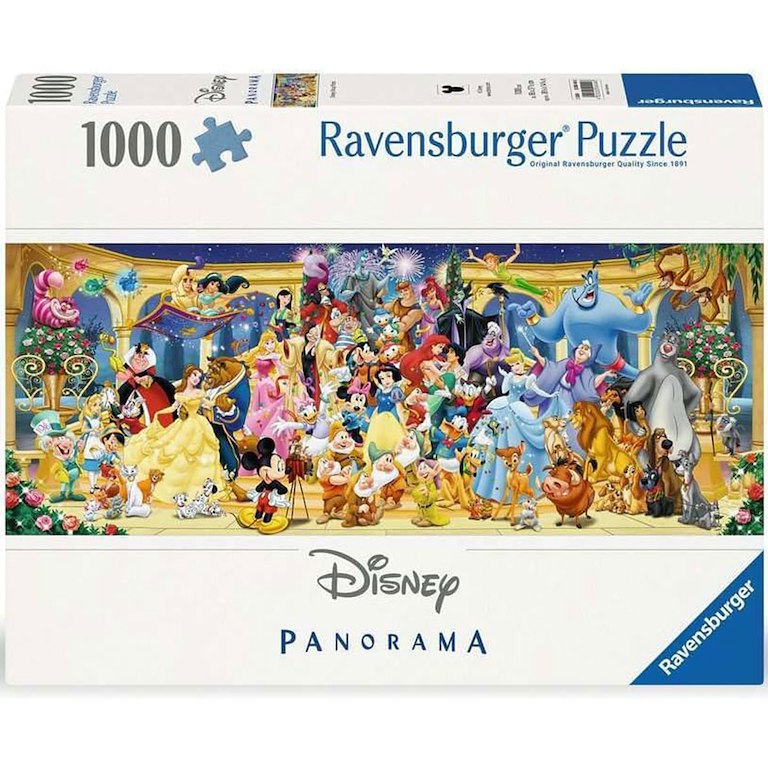 Ravensburger puzzle (slagalice) - 1000pcs Panorama Disney družina RA12000444