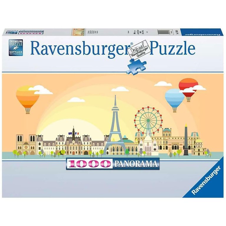 Ravensburger puzzle (slagalice) - 1000pcs Pariz- panorama RA17393