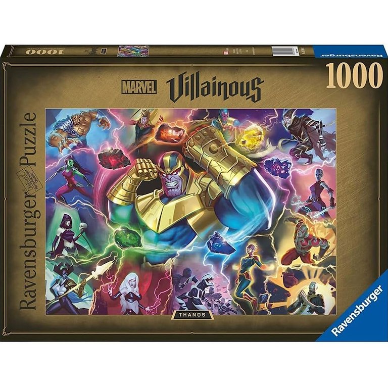 Ravensburger puzzle (slagalice) - 1000pcs Villainous Marvel Thanos RA16904