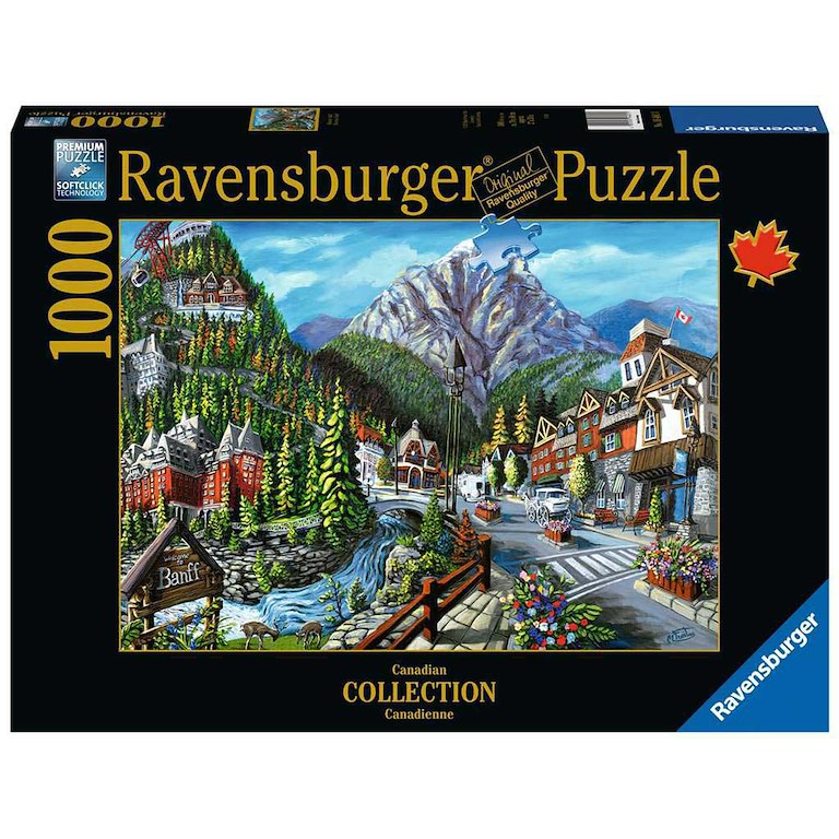 Ravensburger puzzle (slagalice) Collection - 1000 pcs Dobrodošli u Banff RA16481