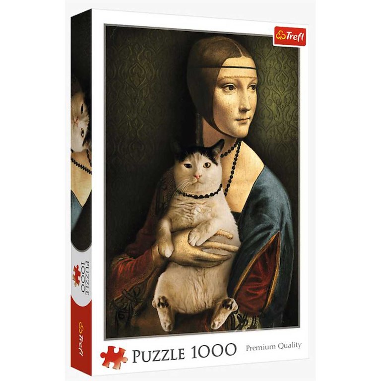 Trefl Puzzla 1000 pcs Lady with a Cat 10663