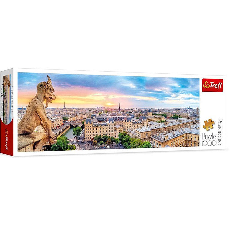 Trefl puzzla Panorama 1000pcs Katedrala Notre-Dame 29029
