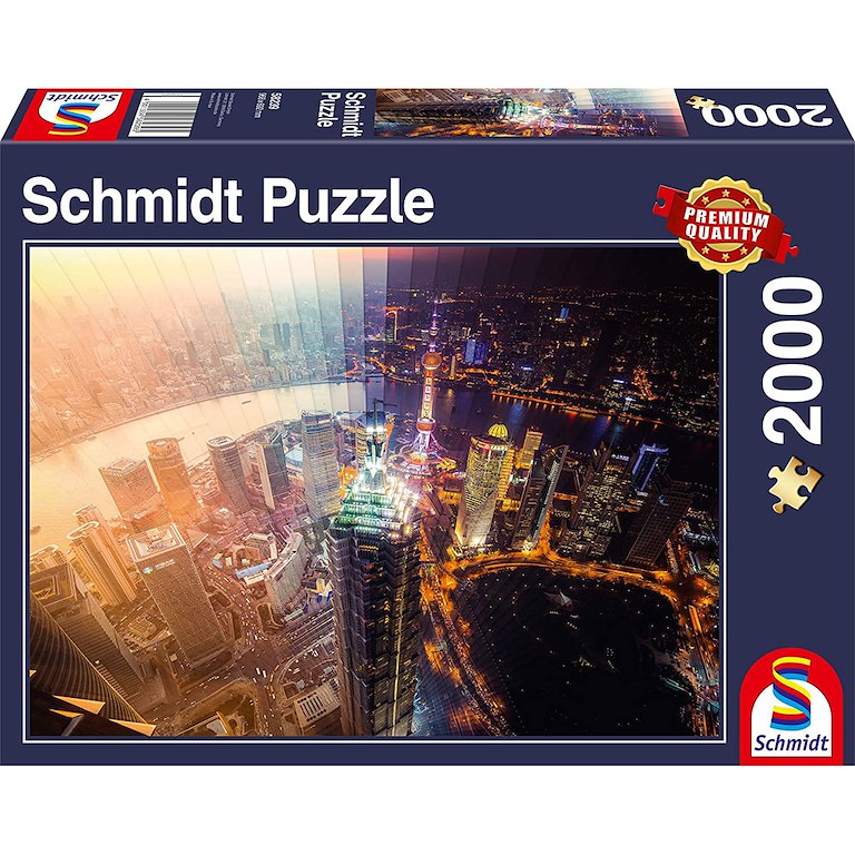 Schmidt puzzle 2000 pcs Day and Night, Time slice 58239