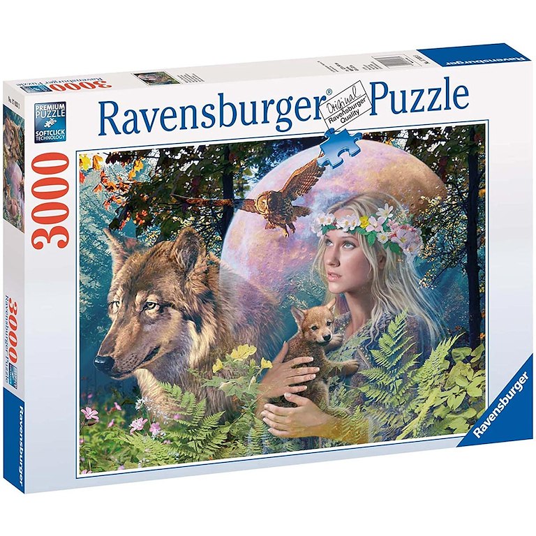 Ravensburger puzzle (slagalice) - 3000pcs Lady of the Forest RA17033