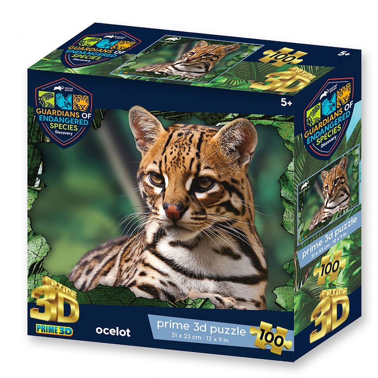 Prime 3D - Animal Planet - Ocelot 100pcs 13966