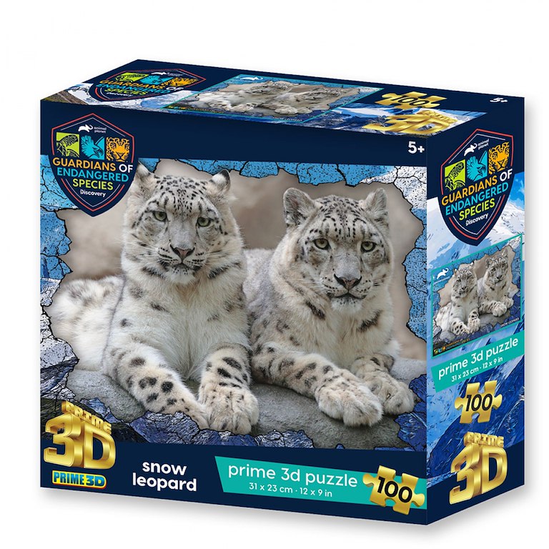 Prime 3D - Animal Planet - Snežni leopard 100pcs 13969