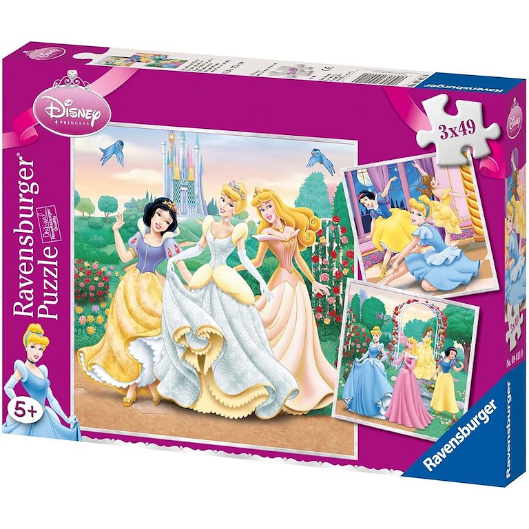 Ravensburger puzzle (slagalice) - 3 x 49pcs Princeze RA09411