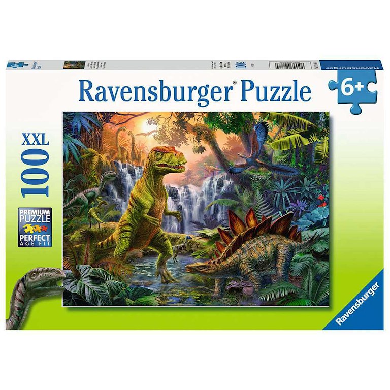 Ravensburger puzzle (slagalice) 100XXLpcs Dinosaurusi u dzungli RA12888