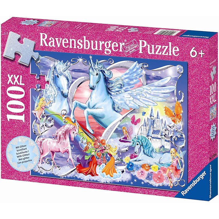 Ravensburger puzzle (slagalice) 100XXLpcs Jednorog sa šljokicama RA13928