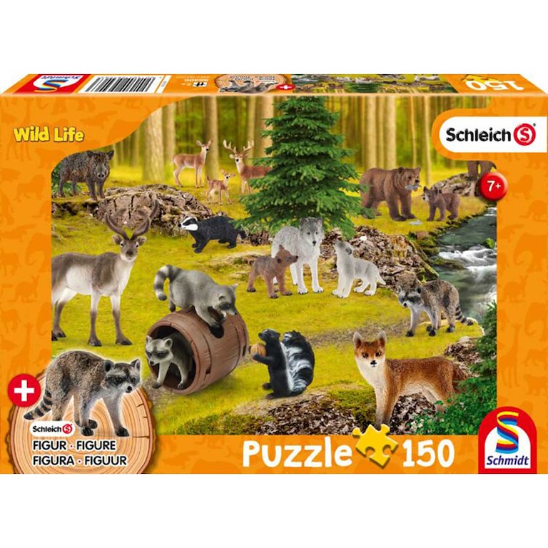 Schmidt puzzle 150 pcs Rakunov Život sa Schleich Rakunom 56406