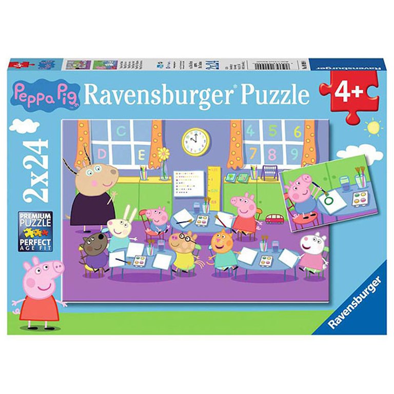 Ravensburger puzzle (slagalice) - Pepa Prase 2u1 RA09099