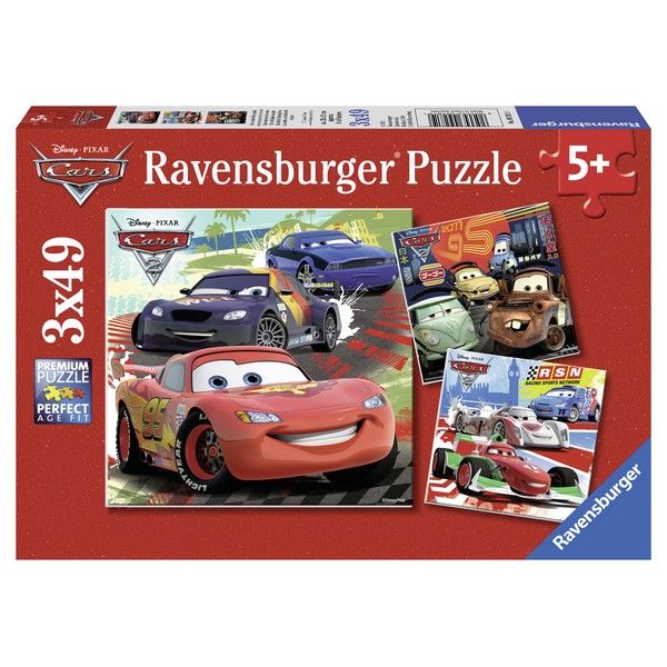 Ravensburger puzzle (slagalice) 3x49 Cars RA09281