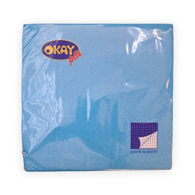 Salvete OKAY 38x38cm 40kom tirkiz plava