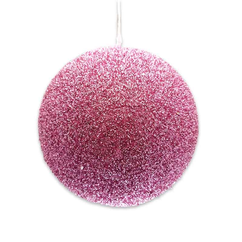 NG glitter kugla 20cm pink