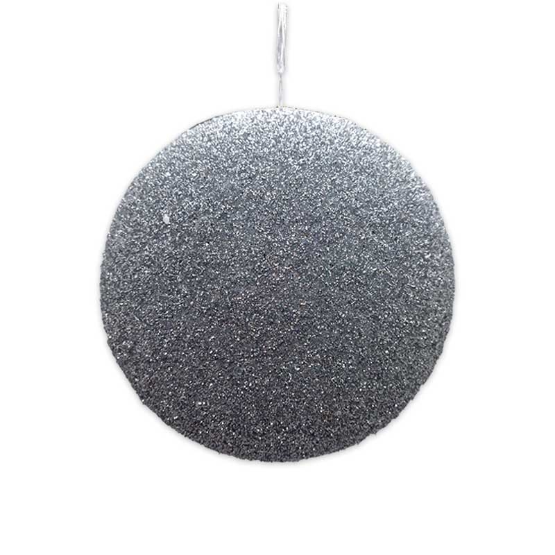 NG glitter kugla 25cm silver