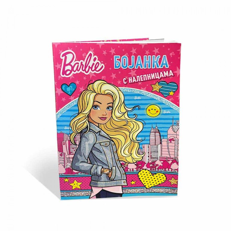 Barbie- bojanka s nalepnicama