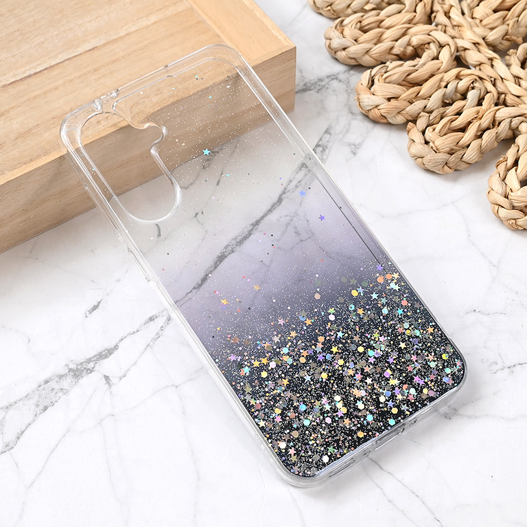Silikonska futrola Glitter za Samsung A366 Galaxy A36 5G crna