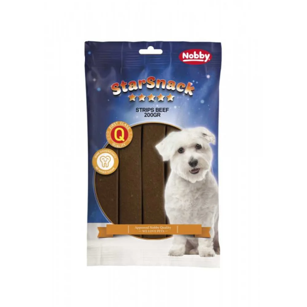 Nobby poslastica za pse Star Snack Strips Beef 20kom 200g