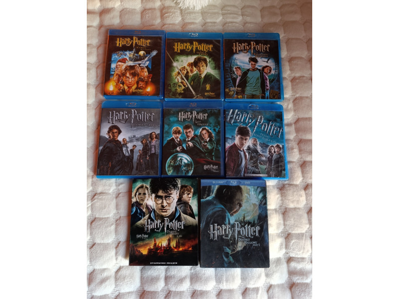 Harry Potter Blu-Ray komplet 1-7