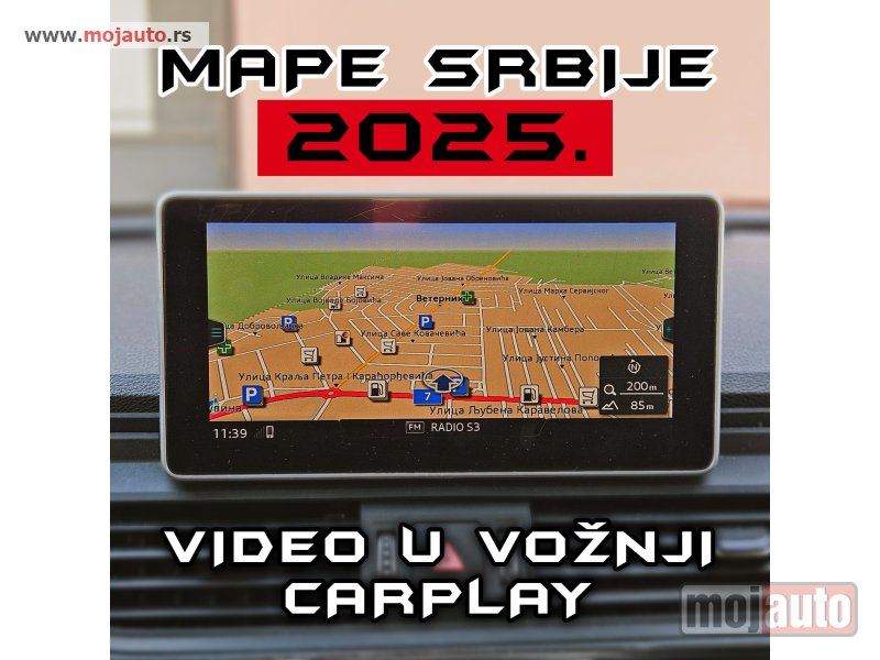 Mape Srbije i Evrope za navigacije 2025