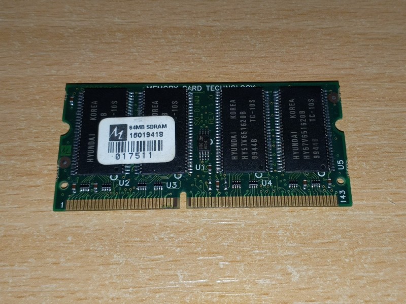 64Mb Sdram Sodim HY57V651620B