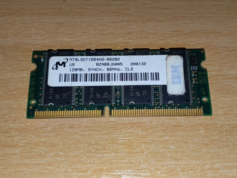 128Mb sdram sodim PC-66 IBM