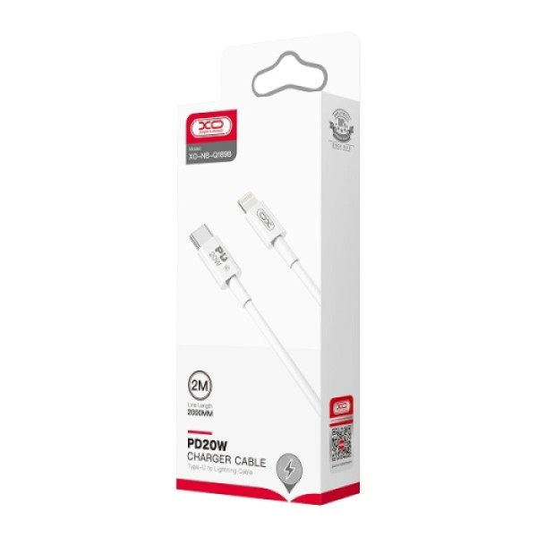 XO Kabl NB-Q189B Type-C na Lighting 20W 2M beli
