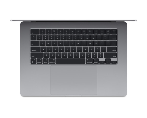 APPLE MacBook Air 15.3 inch M2 8-core CPU 10-core GPU 8GB 256GB SSD Space Grey laptop (mqkp3zea)