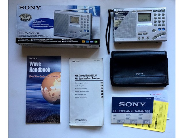 SONY ICF-SW7600GR Portable World Band Receiver RADIO