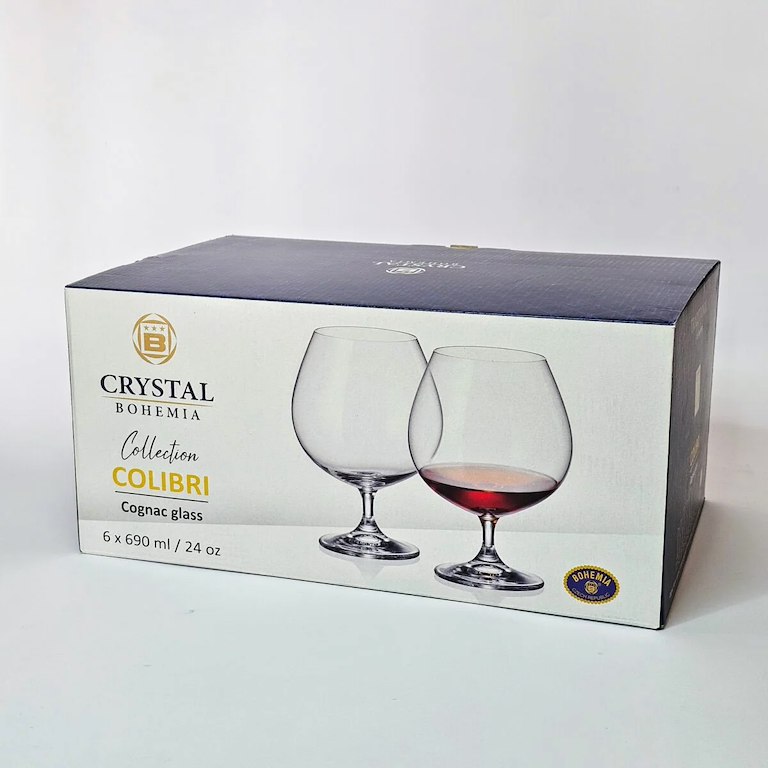 Čaše za konjak Colibri 690ml – set 6 čaša