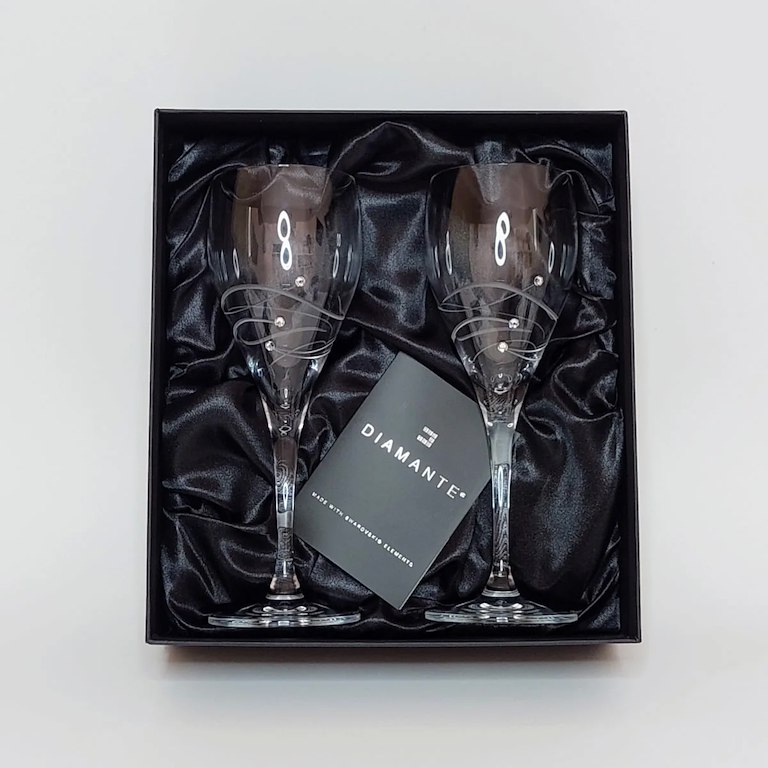 Čaše Swarovski Prosecco – set dve čaše