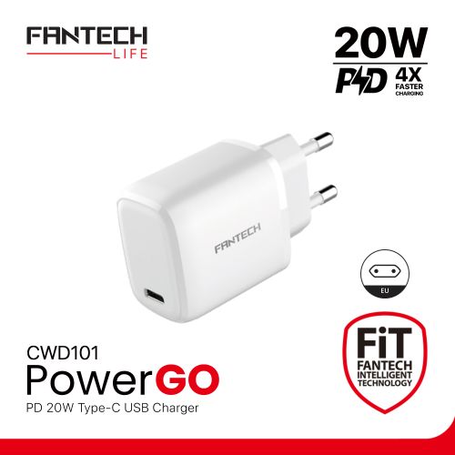 Kucni punjac Fantech PowerGO CWD101 PD 20W beli