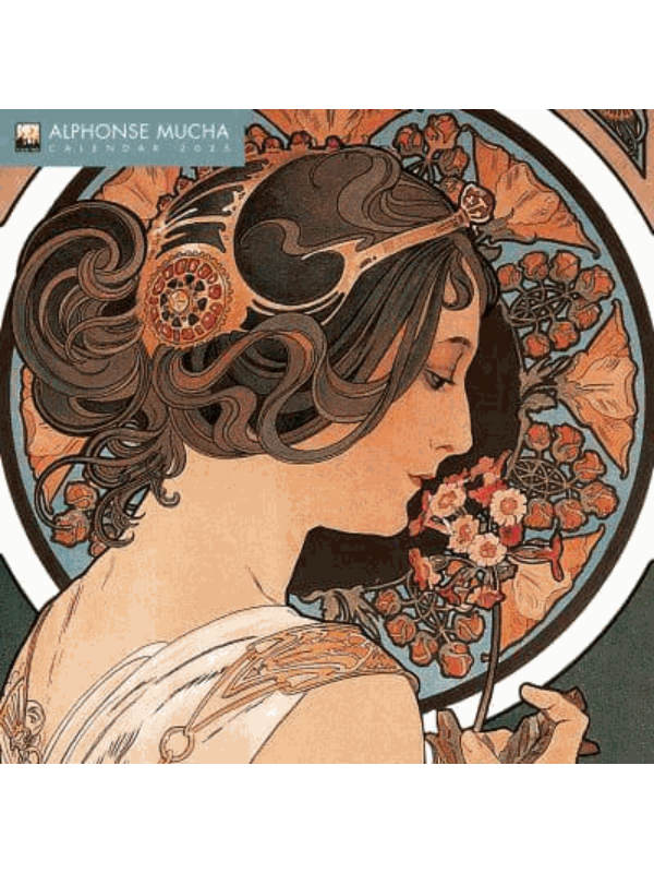 Alphonse Mucha Wall Calendar 2025 (Art Calendar)