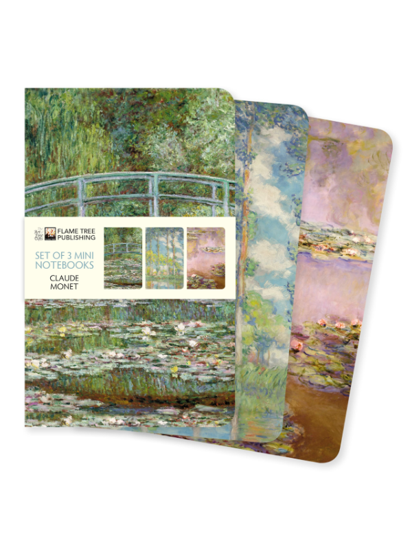 Claude Monet Set of 3 Mini Notebooks