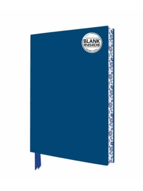 Mid Blue Blank Artisan Notebook (Flame Tree Journals)