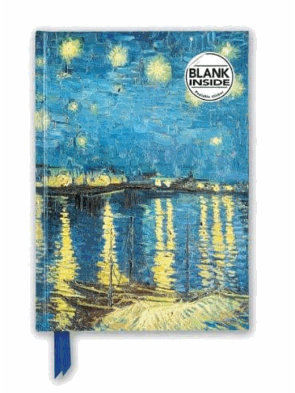 Vincent Van Gogh: Starry Night Over the Rh Ne (Foiled Blank Journ