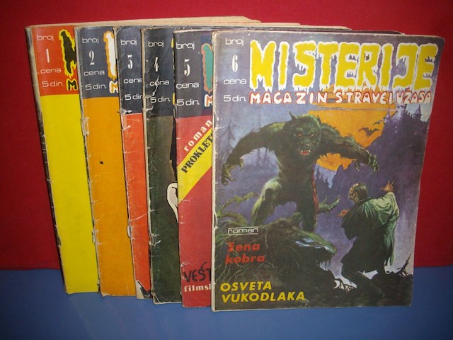 MISTERIJE, MAGAZIN STRAVE I UŽASA 1 - 6