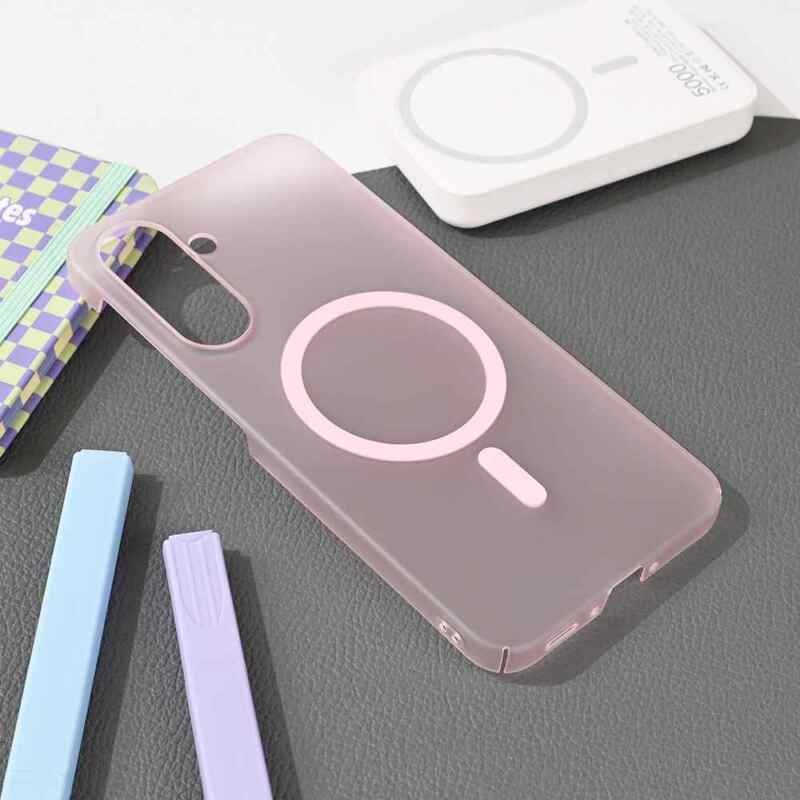 Maska Magsafe Matte PC za Samsung A566B Galaxy A56 5G roze