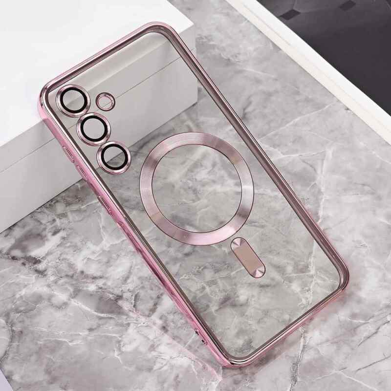 Maska Magsafe Lux za Samsung A356B Galaxy A35 5G roze