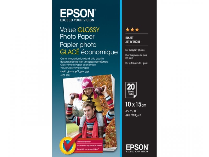 EPSON S400037 10X15CM (20 LISTOVA) GLOSSY FOTO PAPIR