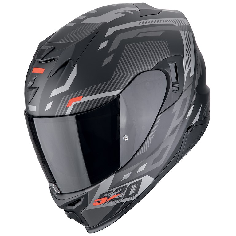 EXO-520 EVO AIR RANKA Matt Black-Silver-Red