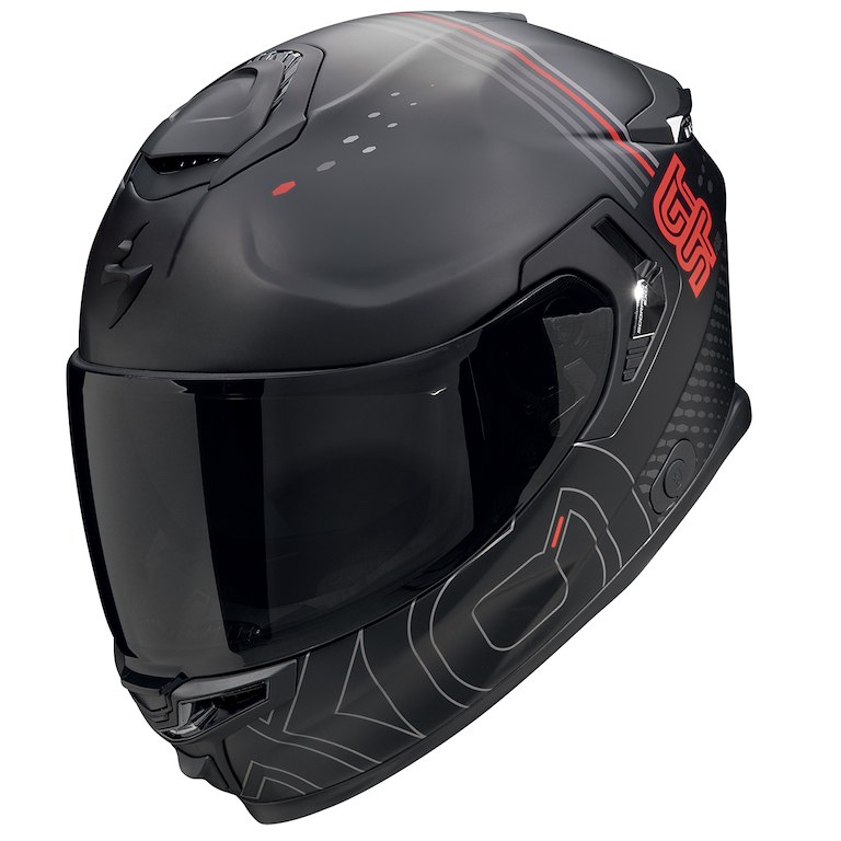 EXO-GT SP AIR TECHLANE Matt Black-Grey-Red