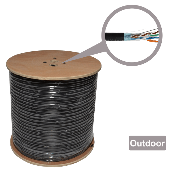 FPC-6260ME-SOL-OUT GEMBIRD FTP CAT6 OUTDOOR, SOLID 23AWG, 0,57MM PREMIUM CCA KOTUR PUN PRESEK 305M