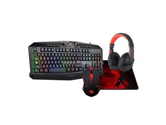 REDRAGON 4 in 1 Combo S101-BA-2 tastatura/ miš/ slušalice i podloga