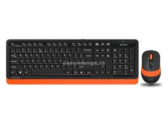 A4 TECH Set bežična tastatura i miš FG1010 FSTYLER/ narandžasta/crna